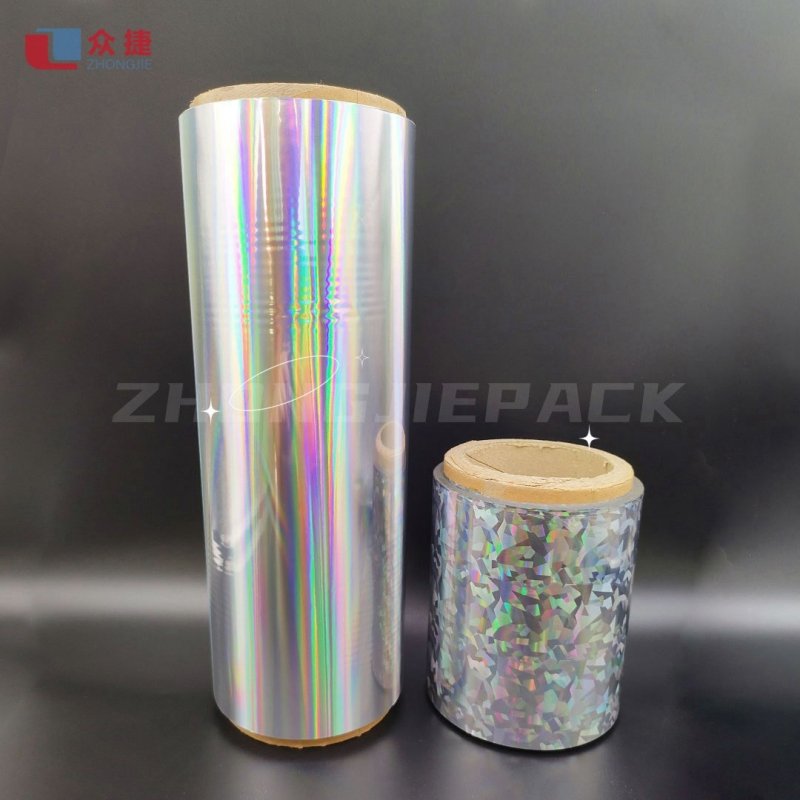 BOPP Holographic Film is iridescent packaging material.