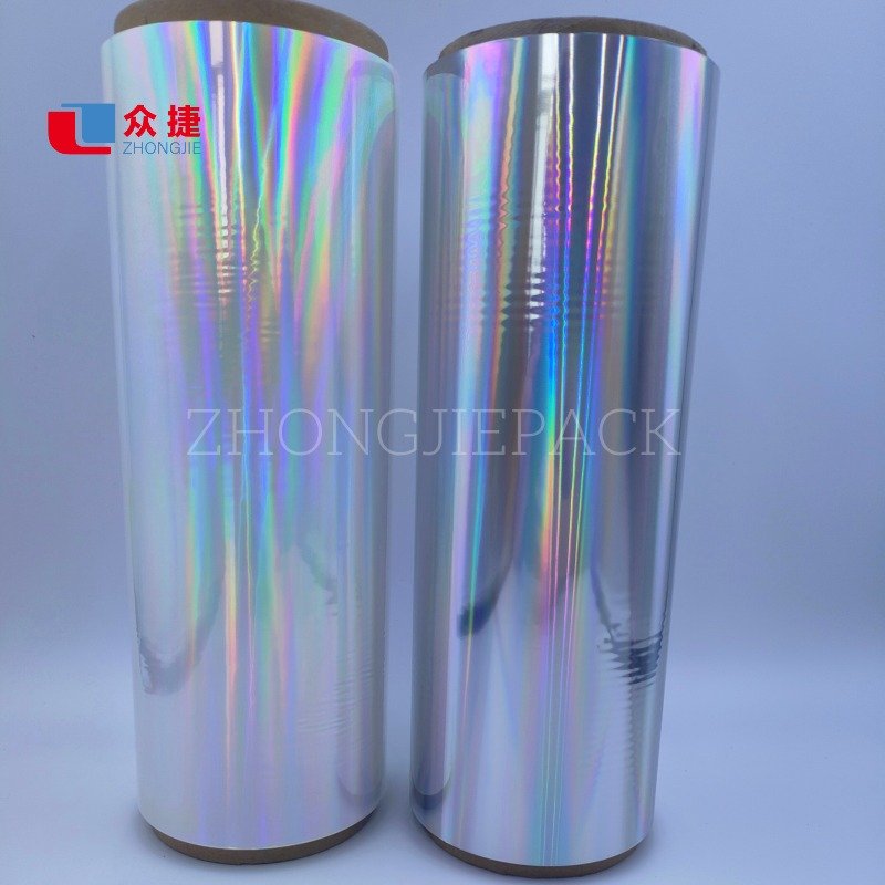 BOPP Holographic Film is iridescent packaging material.